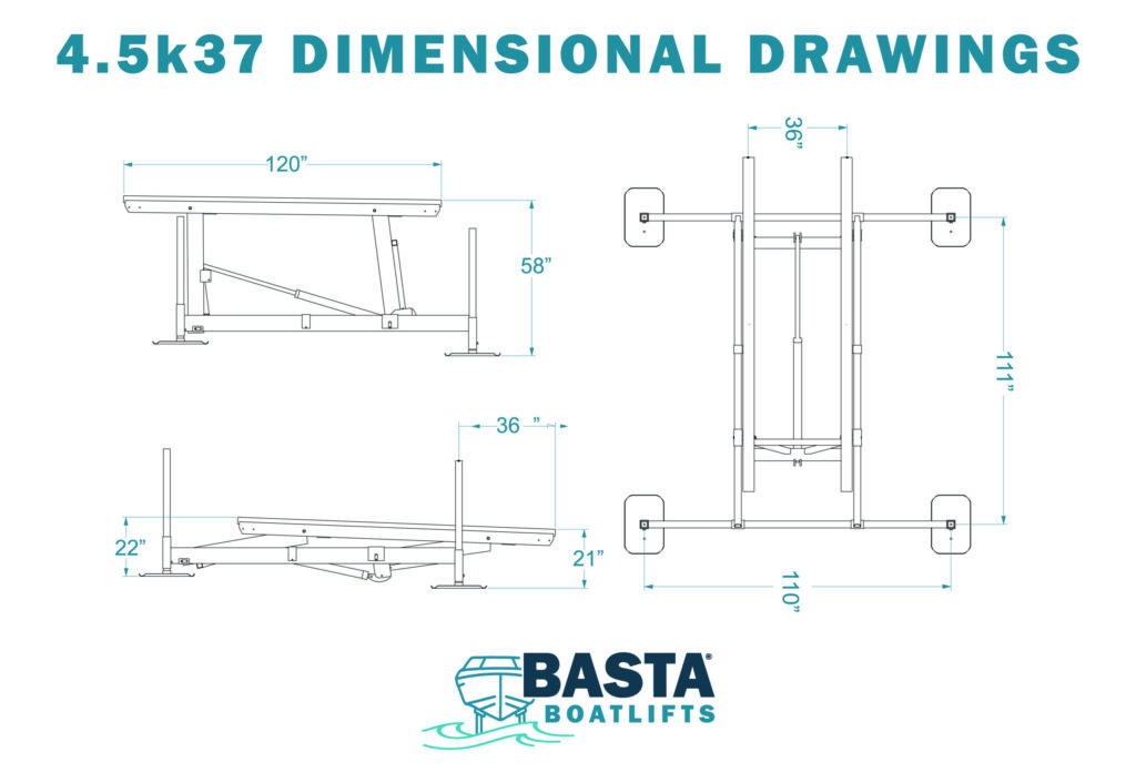 4500 LBS Capacity Boat Lift – Clearwater Docks